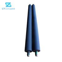 China 65HRC Flexo Printing Machine Parts 190mm Outer Diameter Polyurethane Rubber Coating Metal Roller for sale