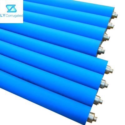 China Smooth Engraved Flexo Printing Machine Parts 12mm 14mm Single Side Wall  Rubber Coatted Pinch Roller for sale