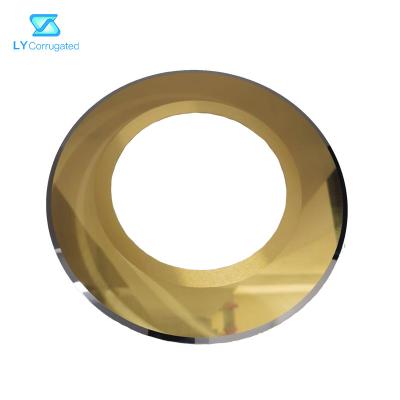 China Gold Coating Tungsten Carbide Corrugated Board Cutter 240x32x1.2 Circular Blade for sale