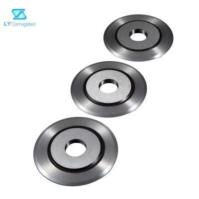 China Single Double Layer Industrial Cutting Blade Carbon Steel Carbide Fabric Circular Knife for sale