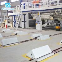 China TUV Corrugated Cardboard Machine , 1000 KG Unloading Roller Conveyor for sale