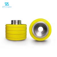 China Yellow Corrugated Machine Spare Parts Polyurethane Wheel ODM Accepatable for sale
