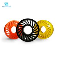 China TUV Corrugated Machine Parts pu coated wheels 330mmx220mmx70mm for sale