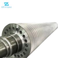 China Internal Suction Tungsten Carbide C Flute Corrugated Roller For Single Facer for sale