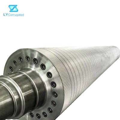 China Internal Suction Tungsten Carbide C Flute Corrugated Roller For Single Facer for sale