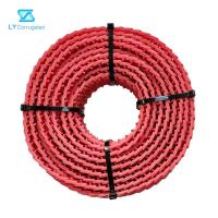 China Power Conveyor PU Twist Belt Packaging Industrial 10/13/17/22mm Width for sale