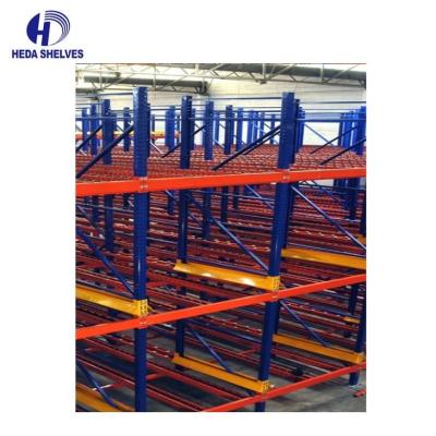 China Garage Gravity Carton Flow Racking System Industrial Metal for sale