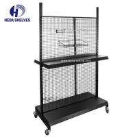 China Chrome Steel Light Duty Wire Shelving Metal Supermarket Display Racks for sale