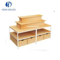 China Light Duty Supermarket Racks Color Wood Modern Style Miniso Storage for sale