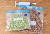 China Nylon Vacuum Food Sealer Bags Custom Ziplockk Resealable Food Package for sale
