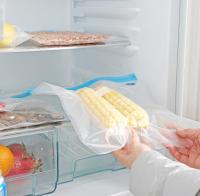 China Airtight Food Vacuum Transparent Zip Sous Vide Bags One Way Air Valve for sale