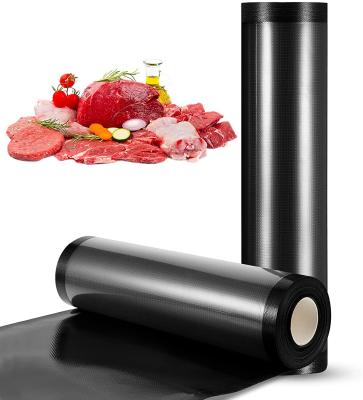 China Household Textured Mesh Vacuum Packaging Rolls Food Saver Embossed Pack Pouch for sale