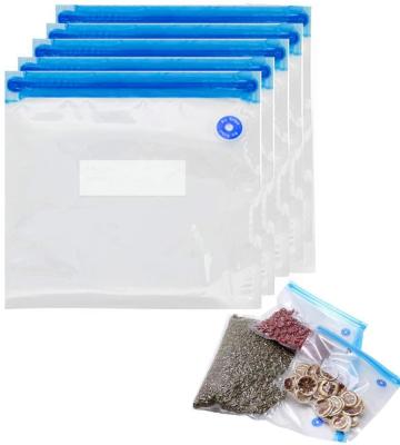 China SGS Vacuum Sealer Resealable Food Bags Zipper Composite Packaging Bag for sale