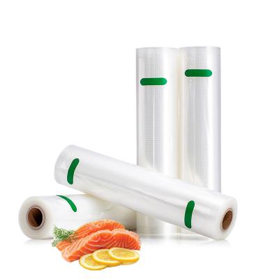 China Vacuum Food Rolls Textured Vacuum Bags for Food Packaging Safe for Freezer Refrigerator for sale