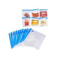 China Sous Vide Bags Reusable Vacuum Zipper Bags Food Storage Bags with Sealing Clips for sale
