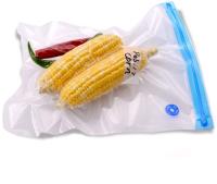 China Vacuum Valve Bag Reusable Sealed Food Vacuum Sous Vide Bag with Zipper for sale