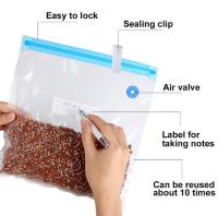 China Long Time Food Storage Sous Vide Bags Vacuum Sealer Bags With Air Valve for sale