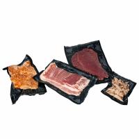 China Sous Vide Embossing All Black Vacuum Seal Bags OEM Brand For Kernels Nuts for sale