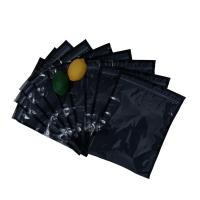 China Vacuum Heat Seal Kernels Black Packaging Bag Clear Zipper Meat Pouch OEM for sale