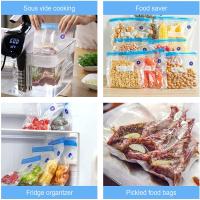 China Vacuum Zipper Bags Reusable Food Storage Bags Vacuum Bag For Handheld Vacuum Sealer for sale