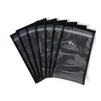 China PE Zipper Embossed Black Vacuum Sealer Bags SGS Kitchen Storaging Meat for sale