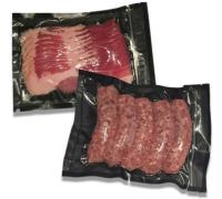 China Embossing Clear / Black Vacuum Seal Bags Bpa Free Meat Vegetable Storage for sale