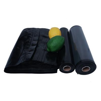 China CE Black Clear Vacuum Sealer Rolls Meat Vegetable Embossed Vacuum Sealer Bags for sale