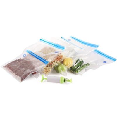 China Sous Vide Bags BPA Free Reusable Vacuum Sealer Zipper Bags For Food Storage for sale