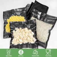 China Food Grade Precut Vacuum Pack Rolls Black / Clear Ziplock Vacuum Seal Storage Rolls for sale