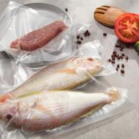 China Food Saver Custom Transparent Embossed Plastic Packaging Vacuum Sealer Bag Roll for sale