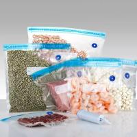 China Reusable Vacuum Food Storage Bags Zipper Air Valve Bag Moisture Proof for sale