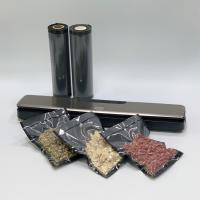 China Precut Heat Black Vacuum Seal Roll Embossed Vacuum Sealer Rolls for sale