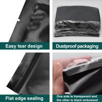 China Precut Heat Black Vacuum Seal Roll Embossed Vacuum Sealer Rolls for sale