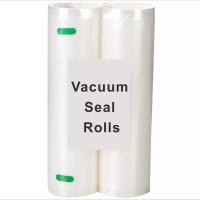 China 60mic - 450mic BPA Free Vacuum Seal Bags Rolls Custom Embossed Frozen Transparent for sale