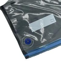 China SGS Kitchen Blue Food Vacuum Zipper Bags Sous Vide Bags For Cookers for sale