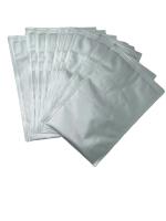 China QS Waterproof Embossed Mylar Vacuum Sealer Bags Metalized Silver Resealable for sale