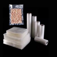 China BPA Free Plastic Pack Food Saver Seal Emboss Storage Roll Vacuum Sealer Bags for sale