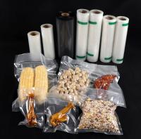 China QS Moisture Proof Food Vacuum Pack Rolls Embossed Textured Mesh Customize for sale