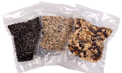 China Embossed Pouches	Food Vacuum Zipper Bags For Freezer Storage for sale