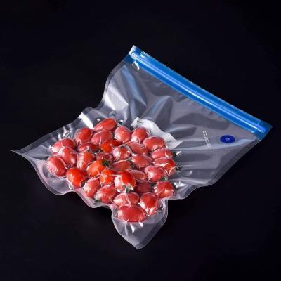 China Polyethylene Custom Sous Vide Bags Zipper Vacuum Kitchen Foods 1300ml for sale