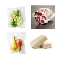 China 60mic - 450mic BPA Free Vacuum Seal Bags Rolls Custom Embossed Frozen Transparent for sale