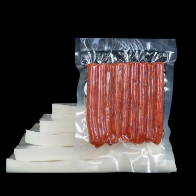 China Sous Vide Vacuum Bags Embossed PE Plastic Vacuum Food Bags For Frozen Meat for sale