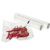 China Embossed PE PA Reusable Vscuum Seal Bags Vegetables Vacuum Pouches for sale