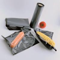 China Black And Clear Vacuum Sealer Bag Rolls BPA Free For Herbs Coffee Storage for sale