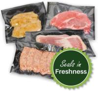 China Freezer Zipper Black Vacuum Seal Bags Reusable Flexible Versatile Custom Size for sale