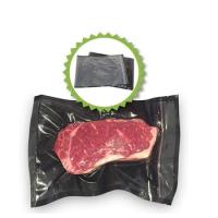 China Freezer Zipper Black Vacuum Seal Bags Reusable Flexible Versatile Custom Size for sale