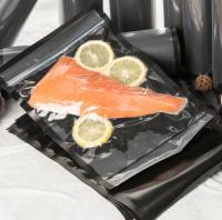 China Plastic Clear Textured Black Vacuum Seal Bags 4 MIL Thickness for sale