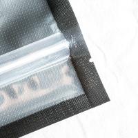 China Plastic Clear Textured Black Vacuum Seal Bags 4 MIL Thickness for sale
