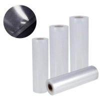 China Nylon Pe Plastic Bags Embossed Vacuum Rolls For Vacuum Seal Pouches Food Storage for sale