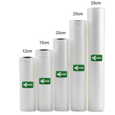 China Full Mesh External Vacuum Packaging Rolls Food Preservation Embossed Sealer Roll for sale